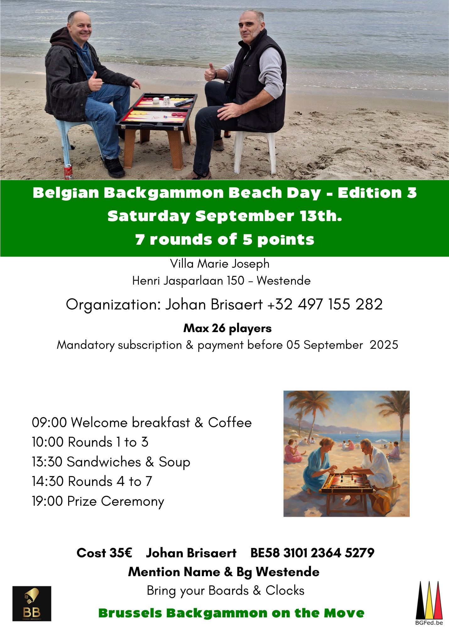 BGFed.be | Belgian Backgammon Beach Day 2025BGFed.be